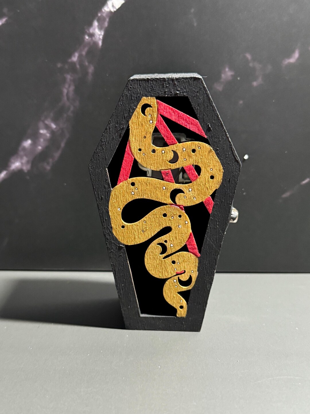 Gold Snake Light-up Coffin, Spooky Halloween Decor - Etsy