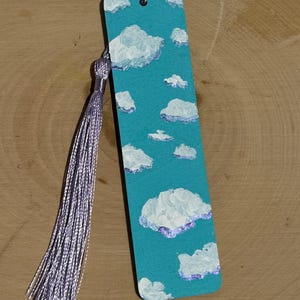 Morning Sky Bookmark - Shimmery Clouds - Sky Bookmark - Wooden Bookmark ...
