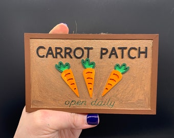 Easter Bunny Carrot Patch Rustic Vintage Shabby DIY Sign - Etsy