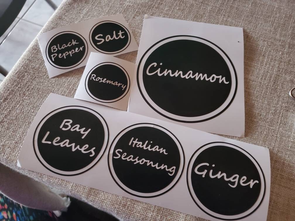 Circular Pantry Labels SVG - Etsy