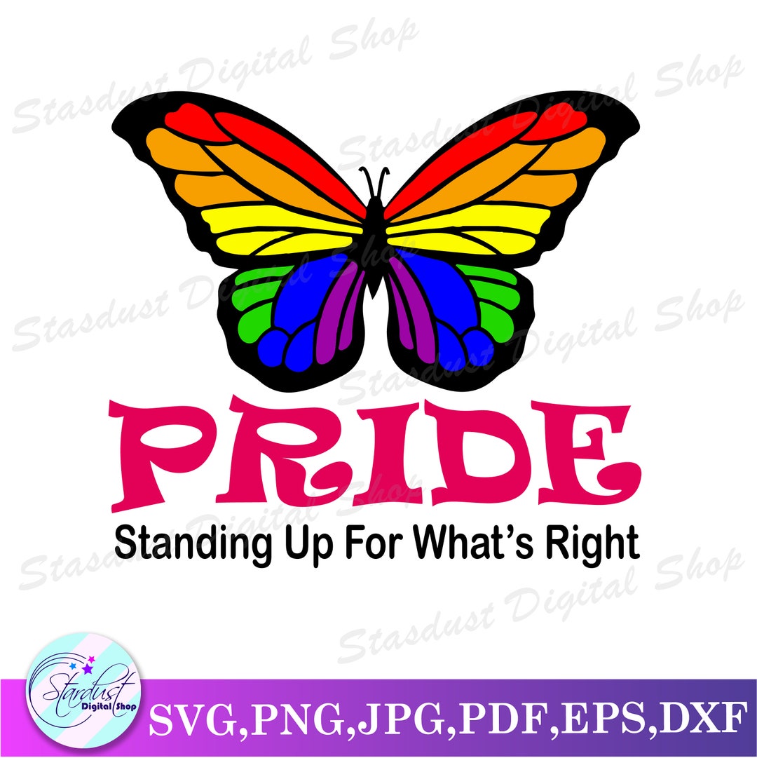Pride Butterfly SVG - Etsy