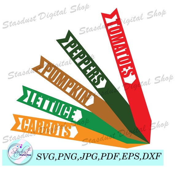 Garden Stakes Sticks Bundle SVG - Etsy