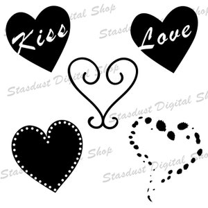 50 Hearts SVG - Etsy