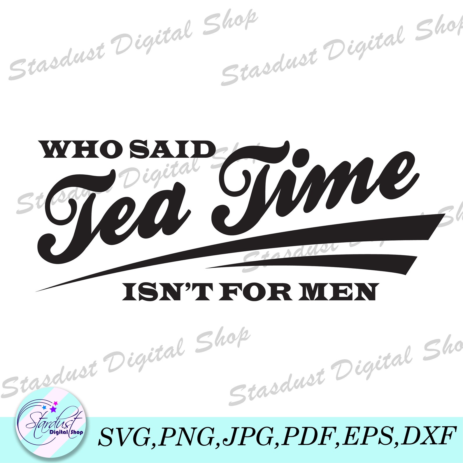 Manly Tea Cup SVGs | Etsy