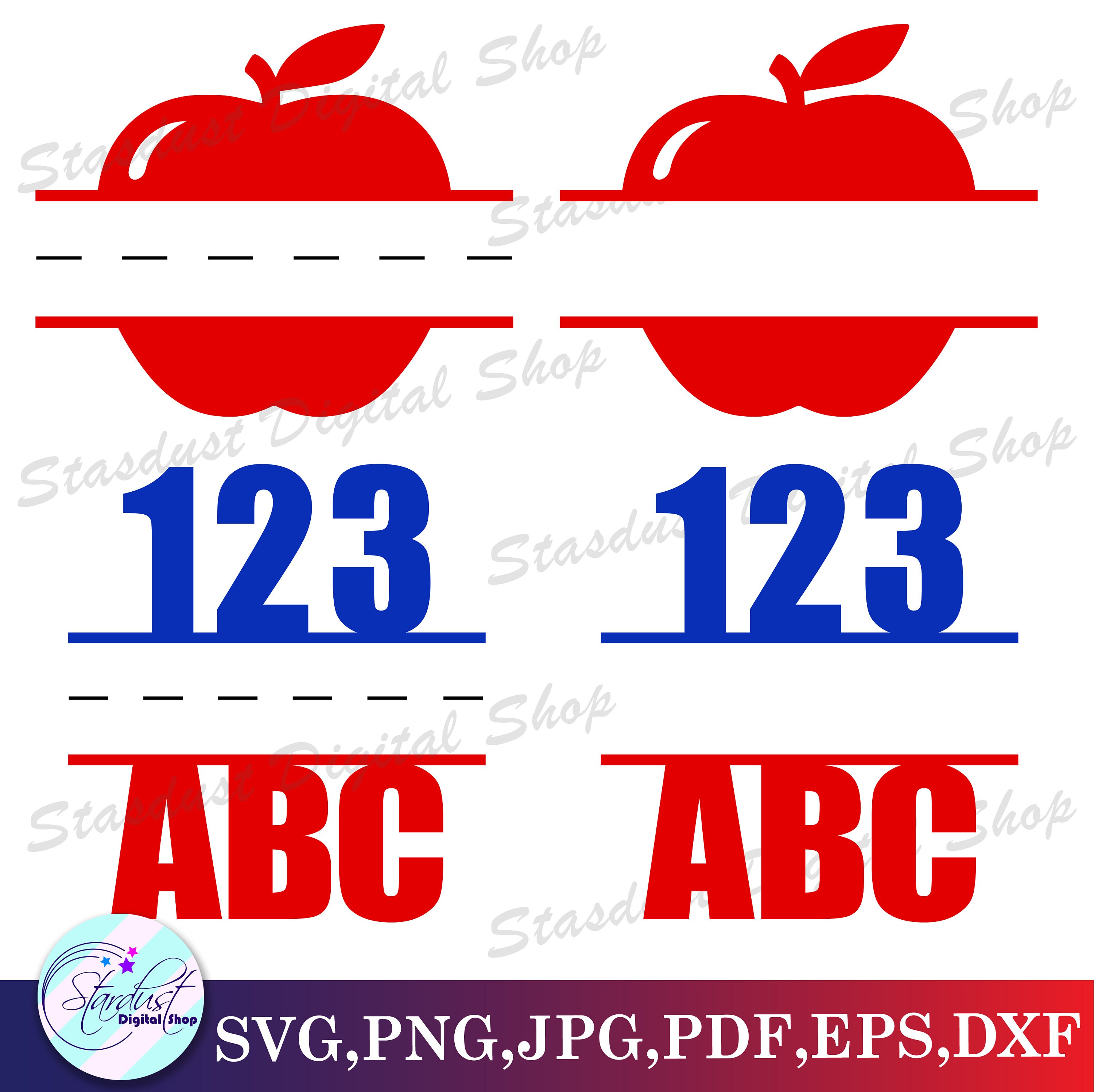 School Name Frame SVG Bundle - Etsy