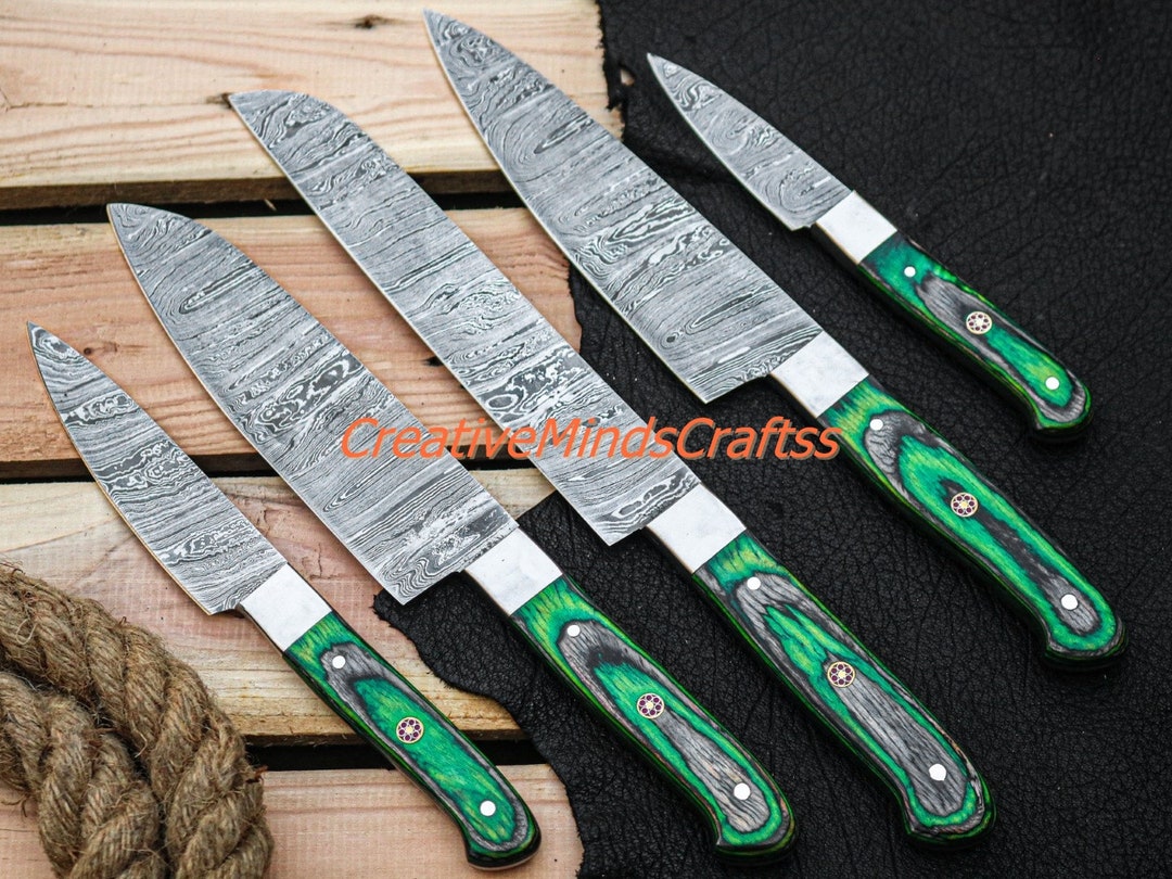 High Quality Chef Knife Set Kitchen Knife Set 5pcs Knife - Etsy