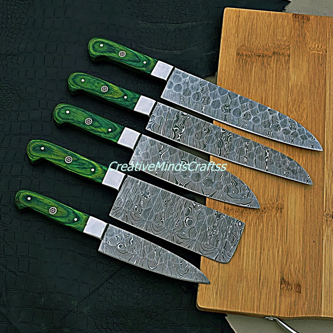 High Quality Chef Knife Set Kitchen Knife Set 5pcs Knife - Etsy