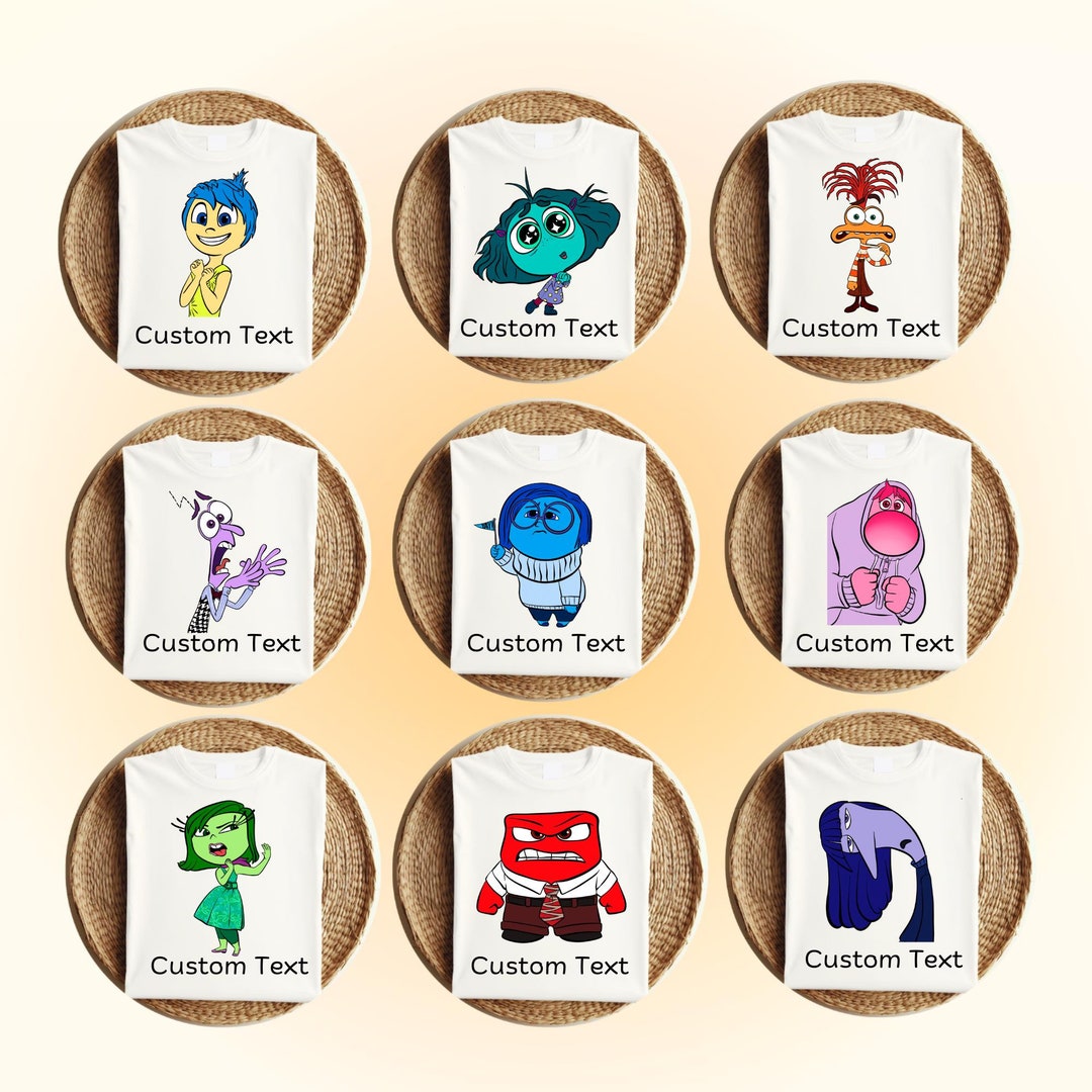 Inside Out 2 Custom Character Matching Shirt, Popular Inside Out Movie ...
