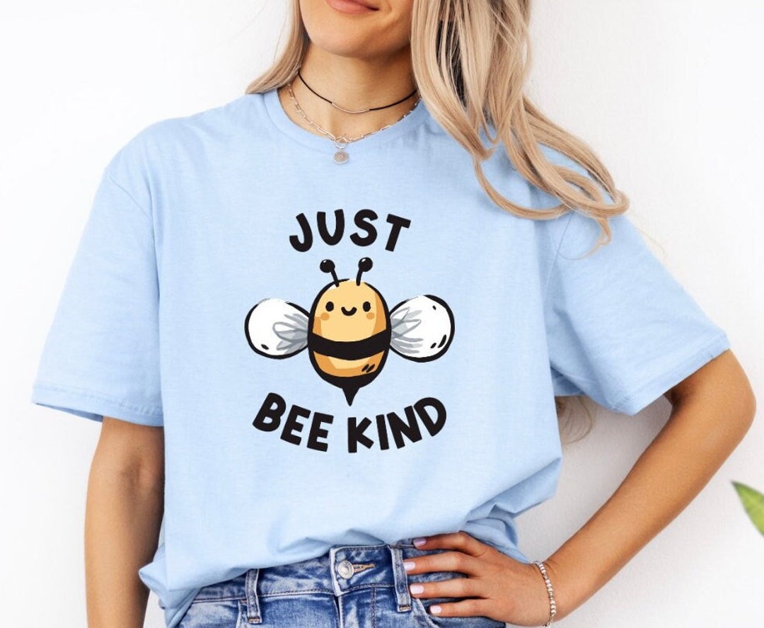 Just Bee Kind Bee Kids Shirt, Cute Animal Lover Shirt, Funny Kids Shirt ...