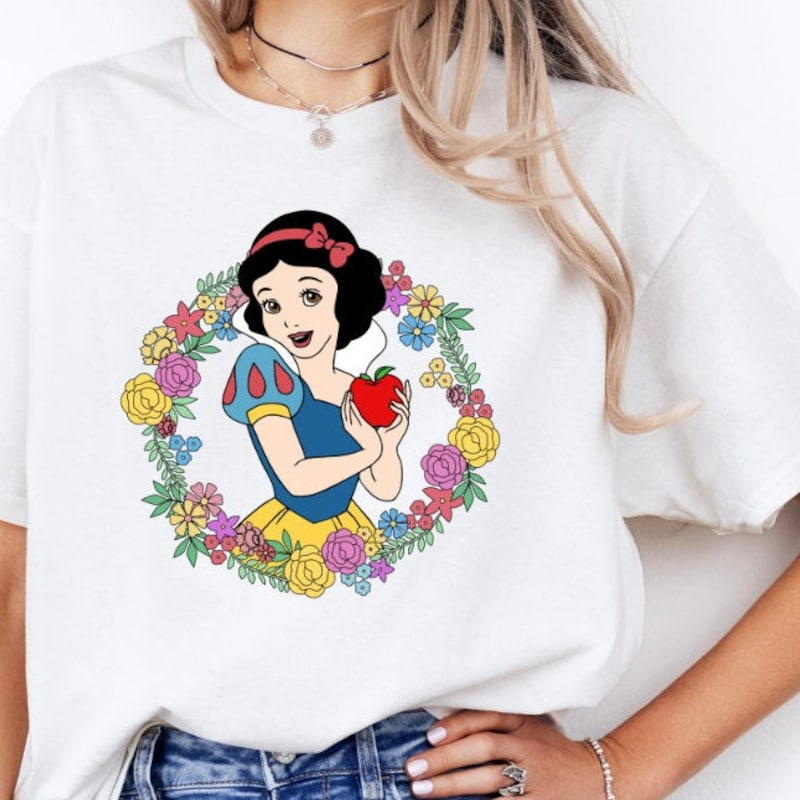 Snow White Flower Shirt - Etsy