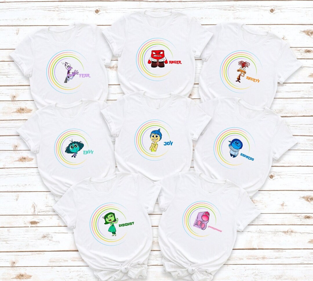 Inside Out Matching Shirt, Inside Out Characters With Name Group ...