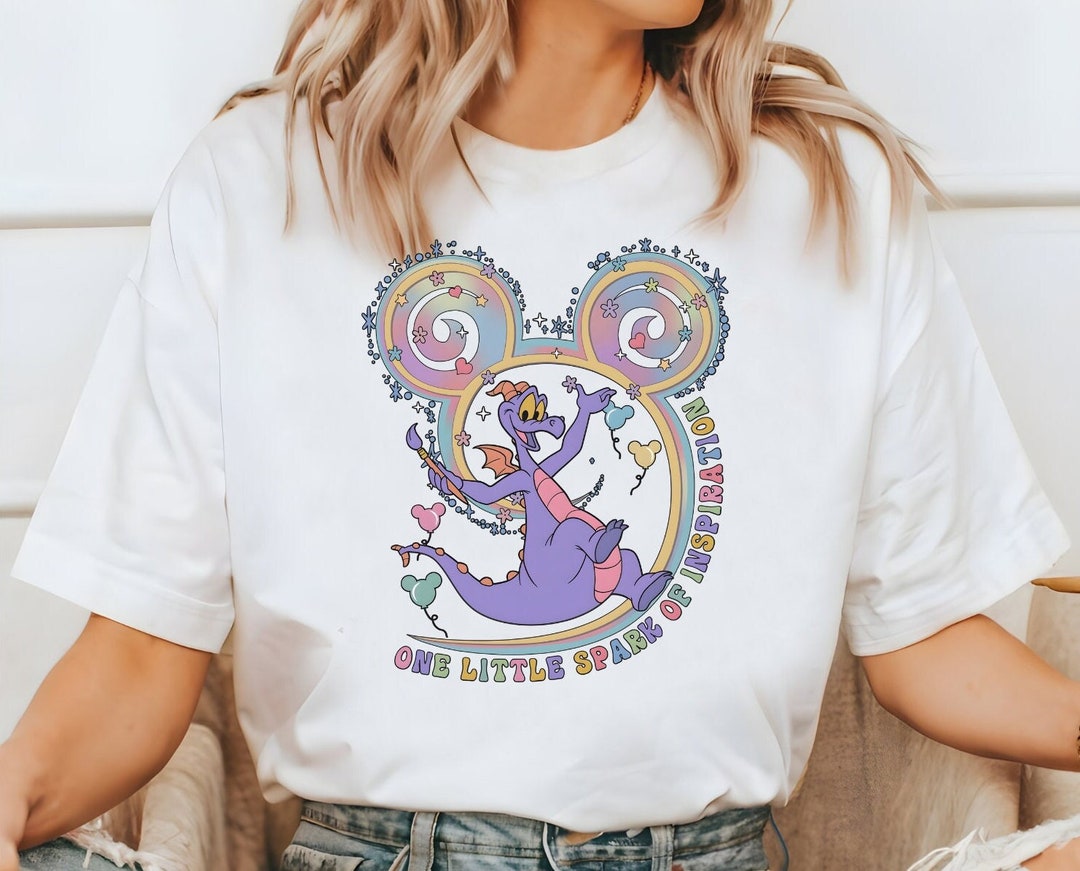 Epcot Figment Ear Shirt, Disney One Little Spark of Inspiration Dragon ...