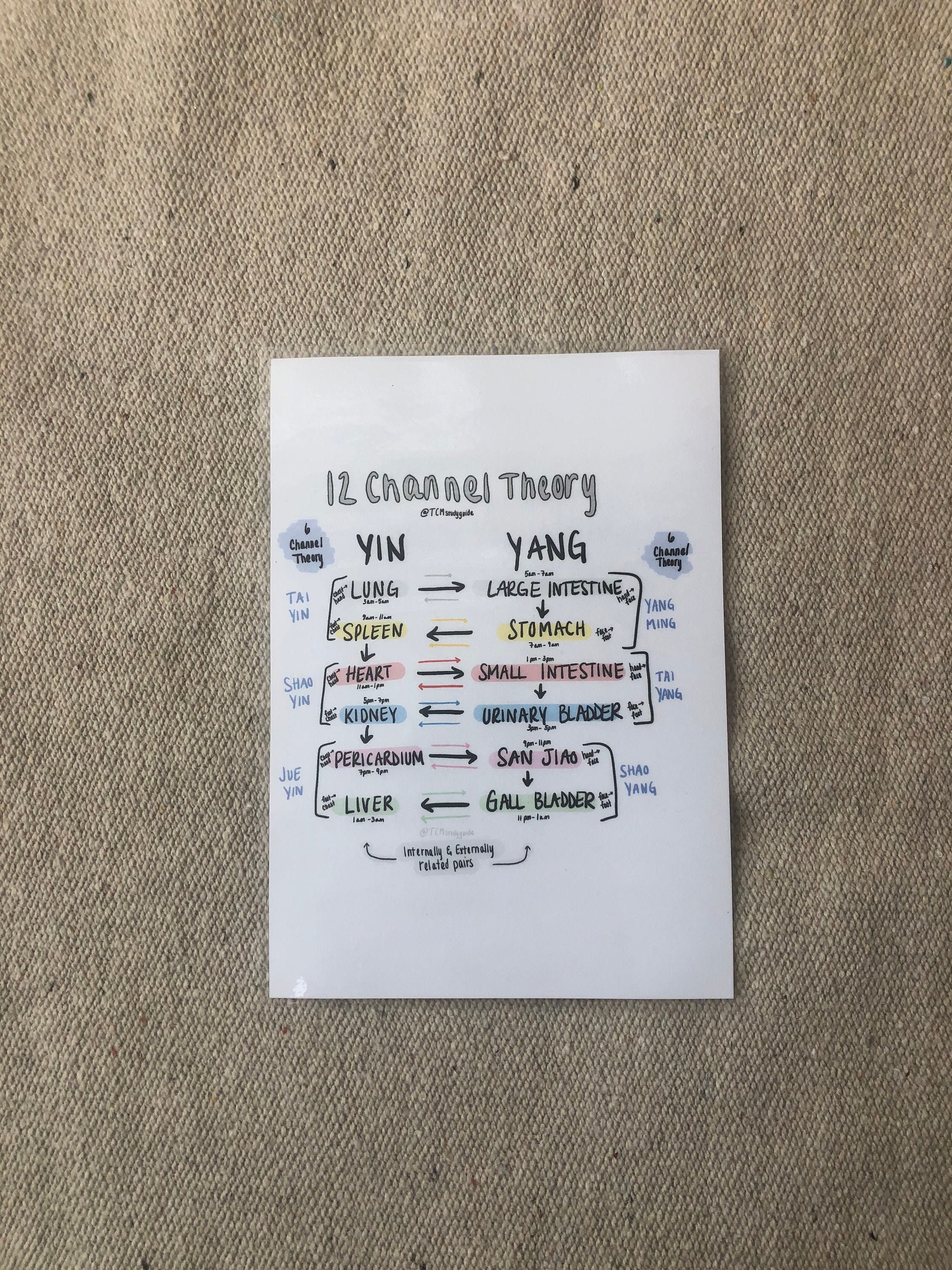 12 Channel Theory Flow Chart (laminated) - Etsy