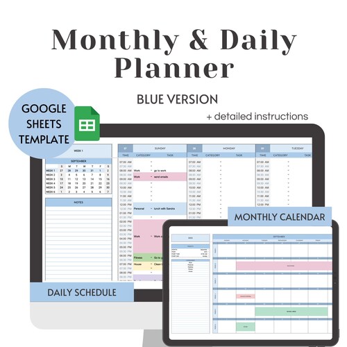 To Do List Template Google Sheets Template Calendar - Etsy