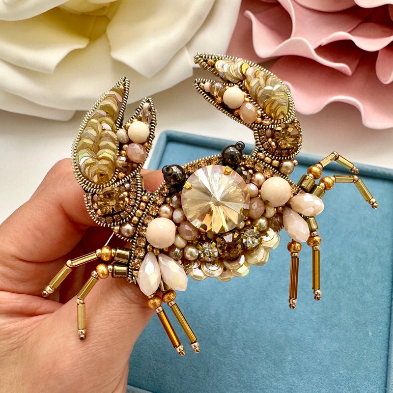 Crab Brooch - Etsy