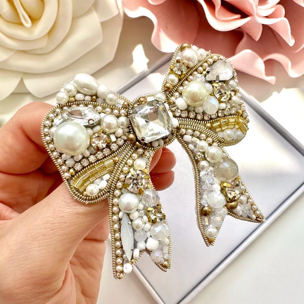 Beaded Brooch - Etsy