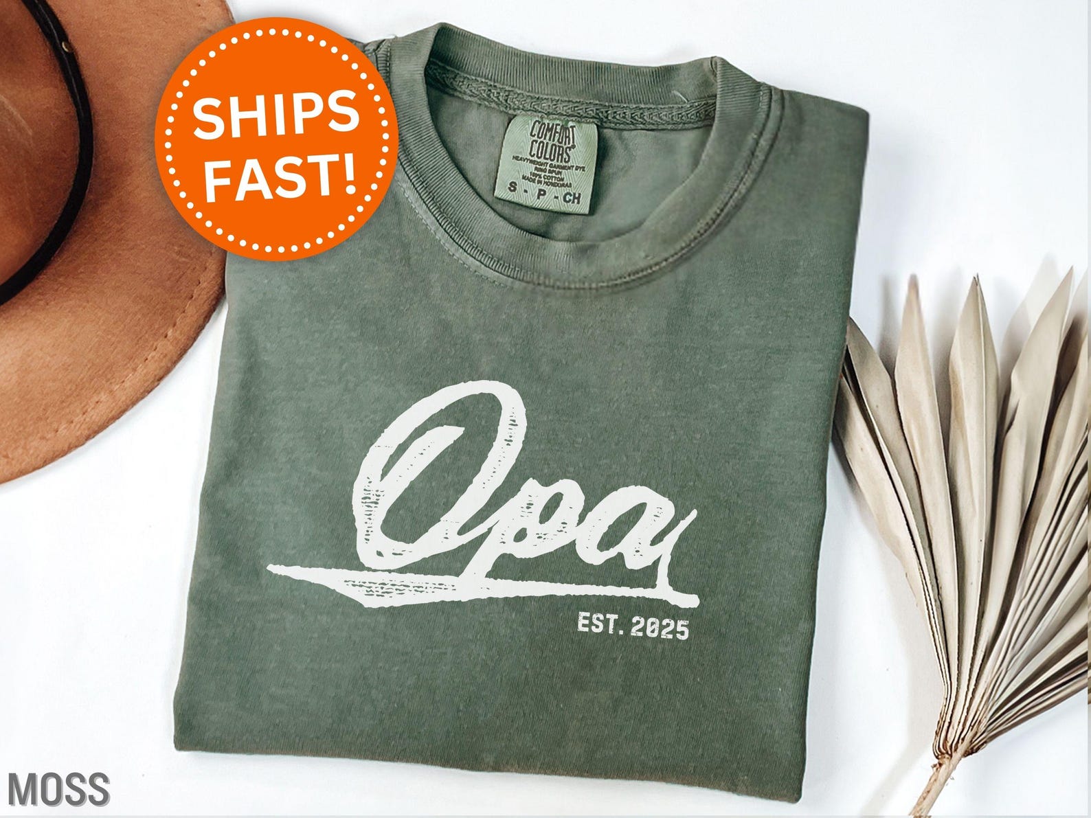 Opa Shirt Custom Opa Est T-shirt for New Opa Gift New Opa Father's Day ...