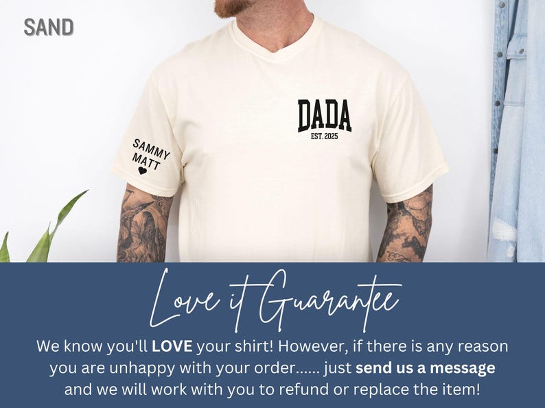 Custom Dada Shirt, Personalized Dada Shirt With Kids Names for Dada ...