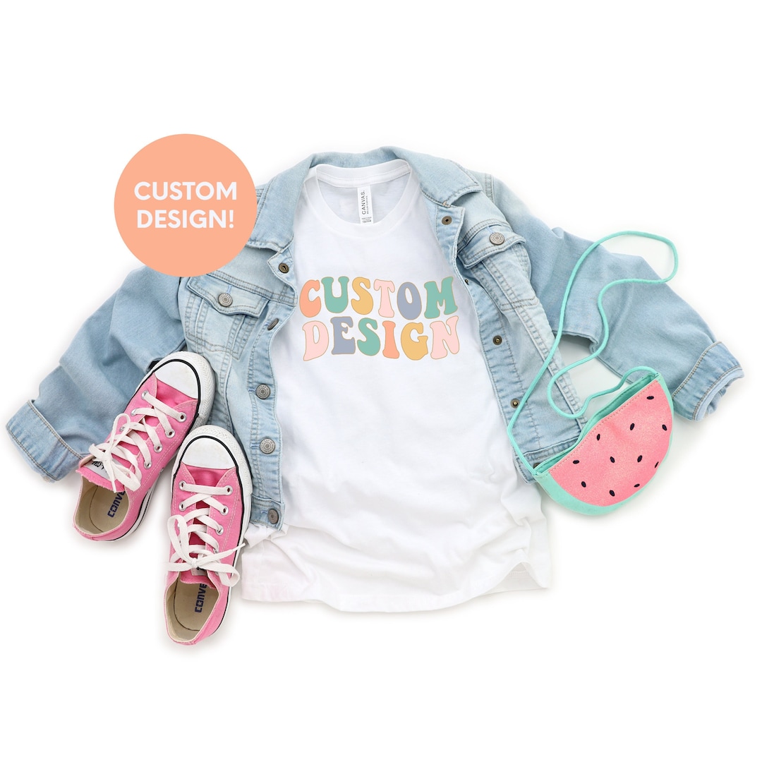 Custom Kids T Shirt, Personalized Retro Youth Kids Shirts Matching Kids ...