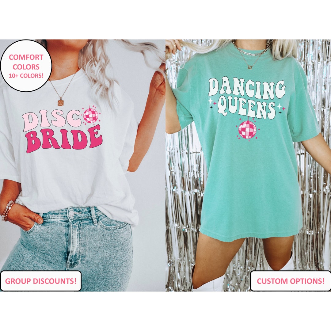 Disco Bachelorette Matching Comfort Colors Shirts, Bride's Last Disco ...