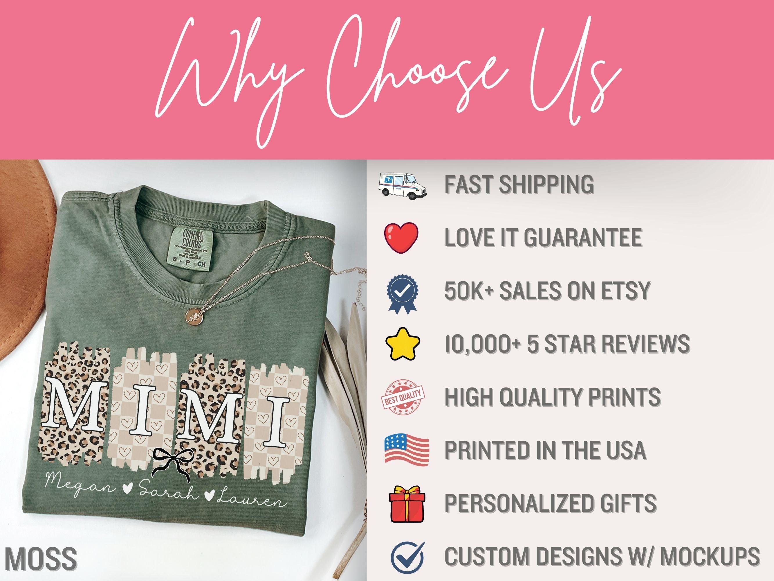 Personalized Mimi Shirt, Custom Cheetah Mimi T-shirt Gift for Mother's ...