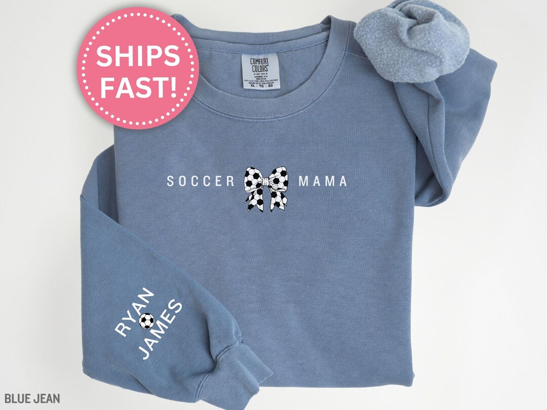 Soccer Mama Sweatshirt, Personalized Soccer Mama Crewneck Gifts for ...