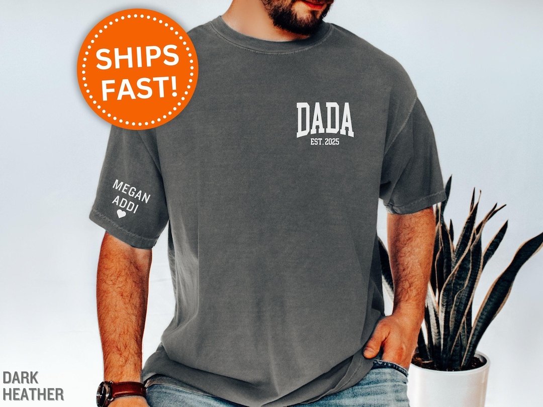 Custom Dada Shirt, Personalized Dada Shirt With Kids Names for Dada ...