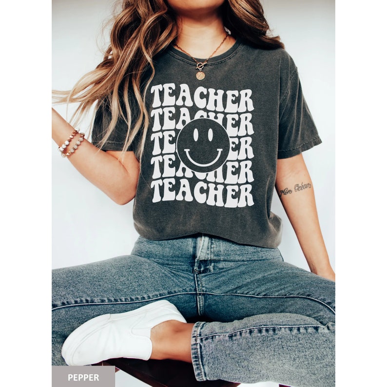 Retro Teacher Shirt for Teacher Comfort Colors Teacher Tee - Etsy