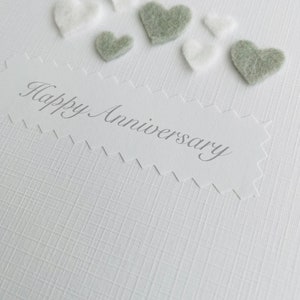 NEW IN Felt Happy Anniversary Card - Etsy