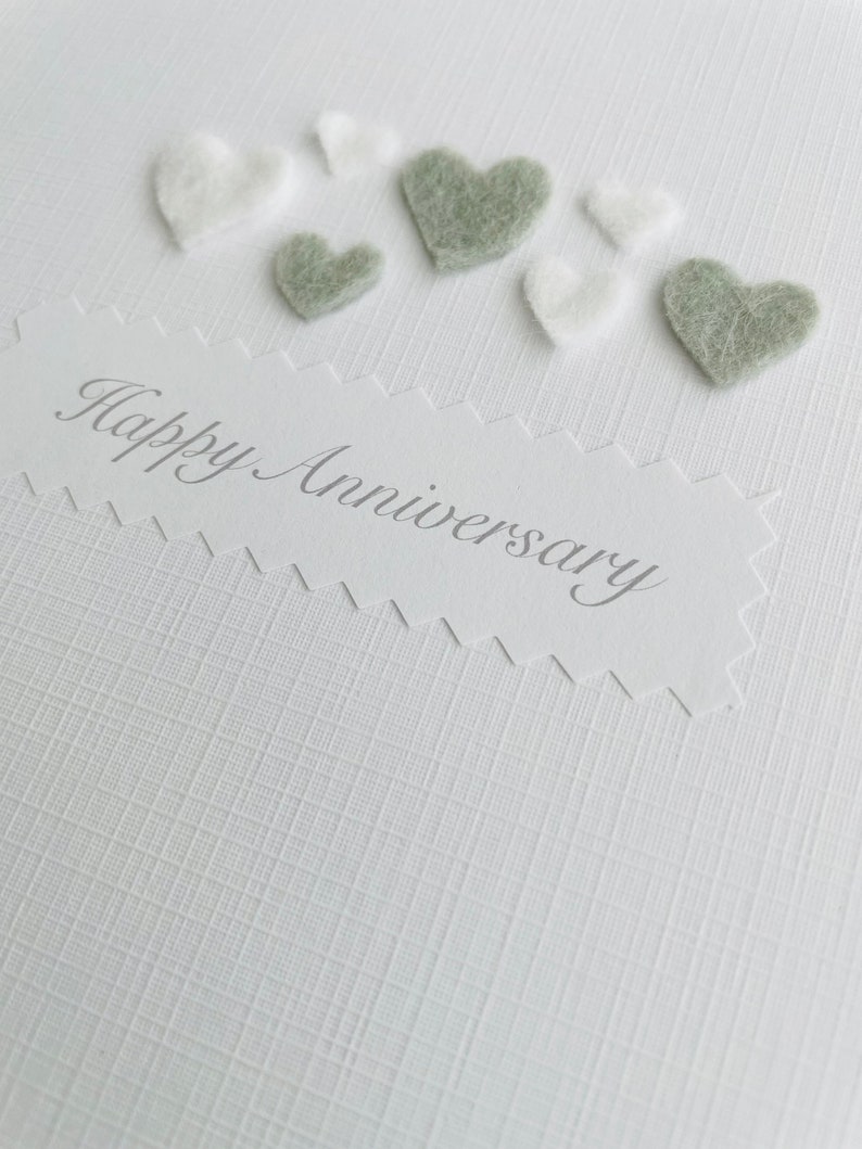 NEW IN Felt Happy Anniversary Card - Etsy