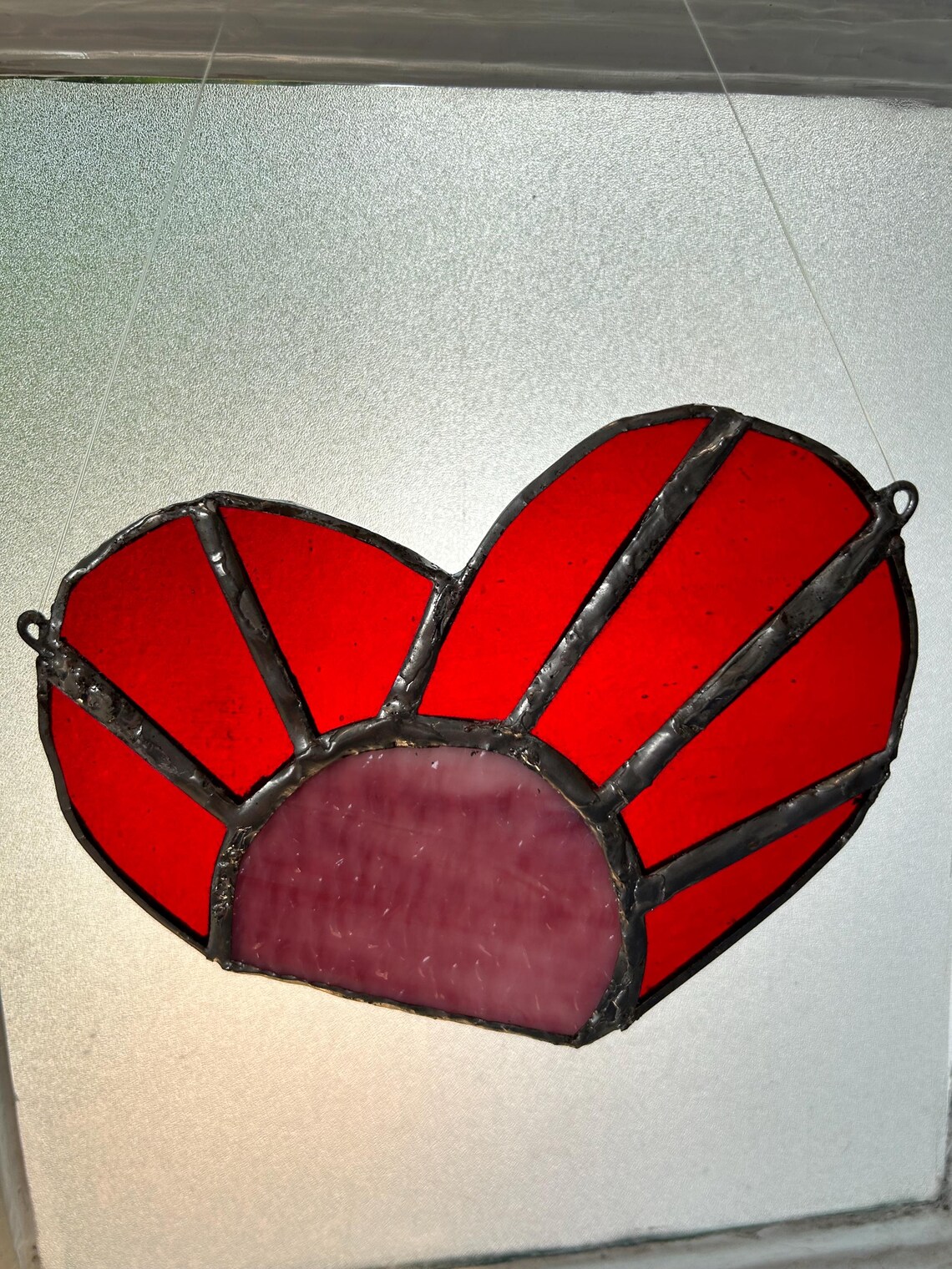 Antique Stained Glass Hear - Etsy