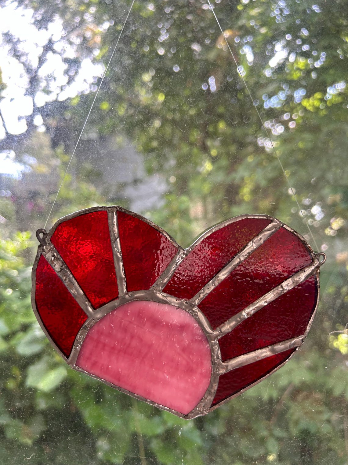 Antique Stained Glass Hear - Etsy