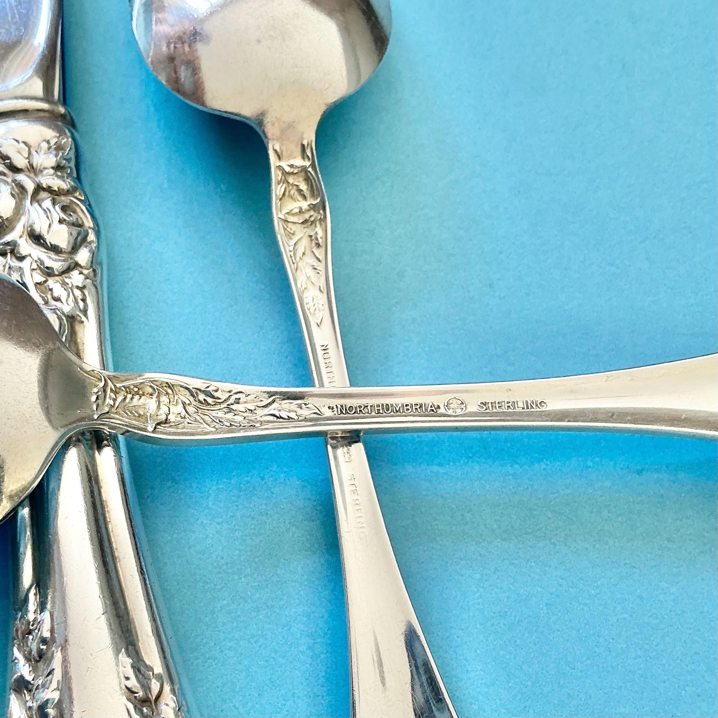 Normandy Rose Sterling Silver Flatware Set - Northumbria, Vintage Place ...