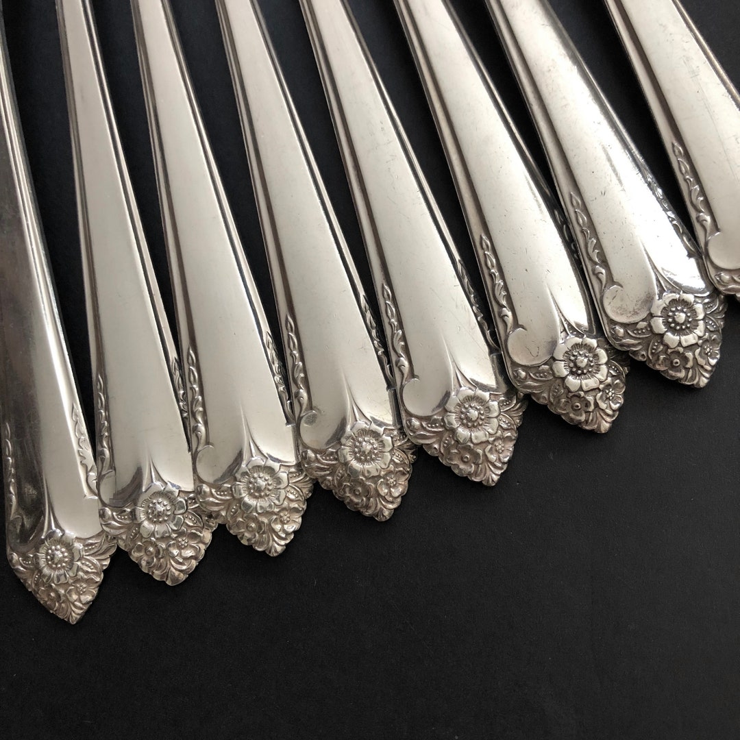 Silver Plated Flatware Set for 8 by Rogers & Bro. IS in Starlight ...