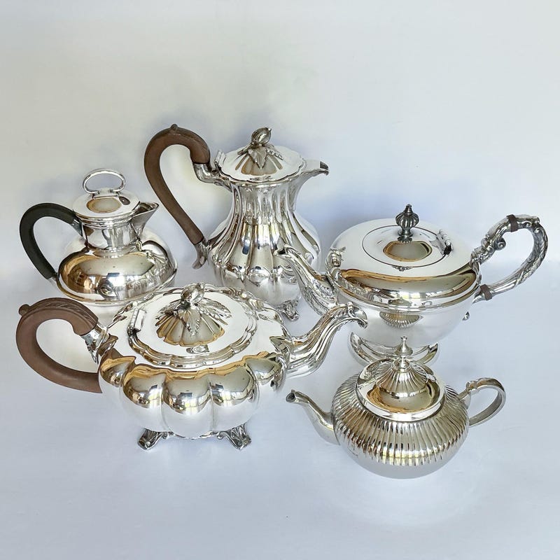 Vintage Rogers Tea Pot - Etsy