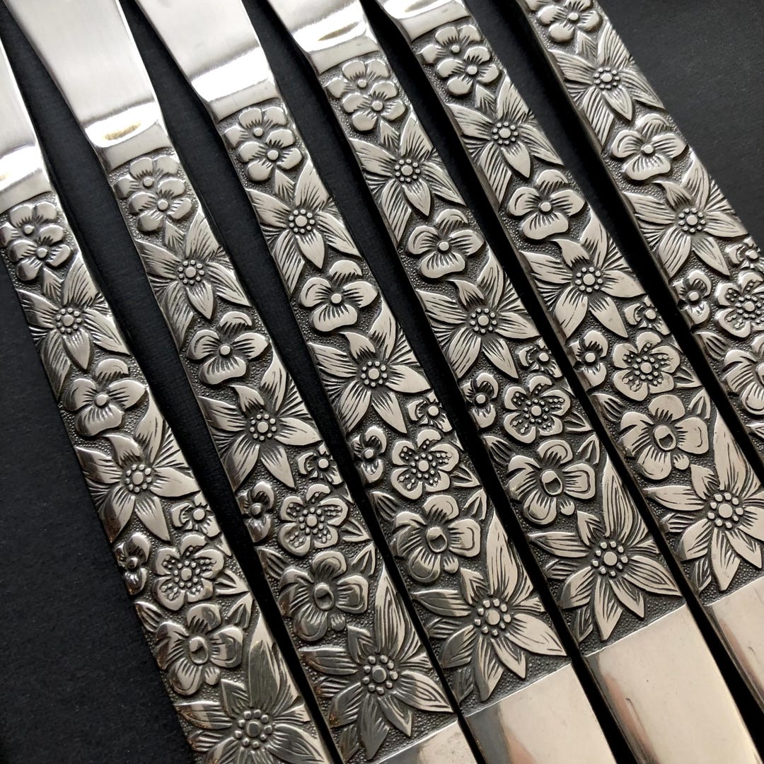 Mid-century Modern Vintage Spring Lake Stainless Steel Flatware Set for ...