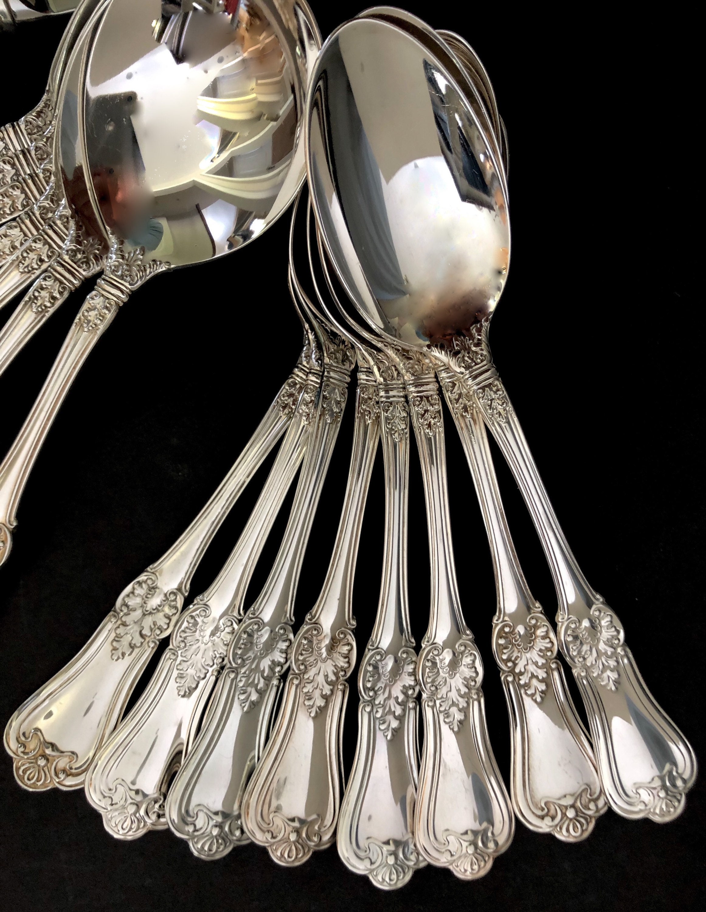 Vintage Silver Plated Flatware Set for 8 From Birks in - Etsy