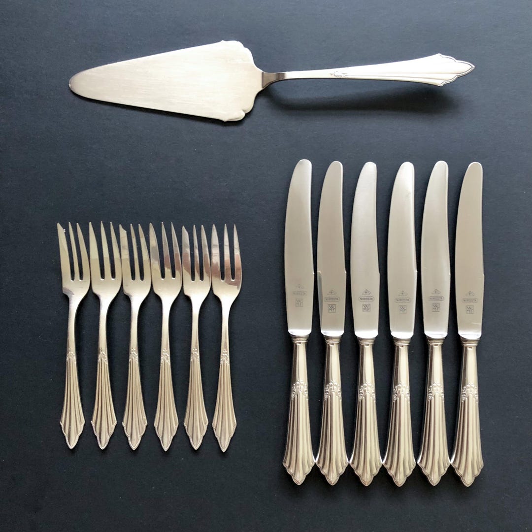 WMF Silver Plated Dessert Set: Art Deco Fächer Fan Pattern - Etsy