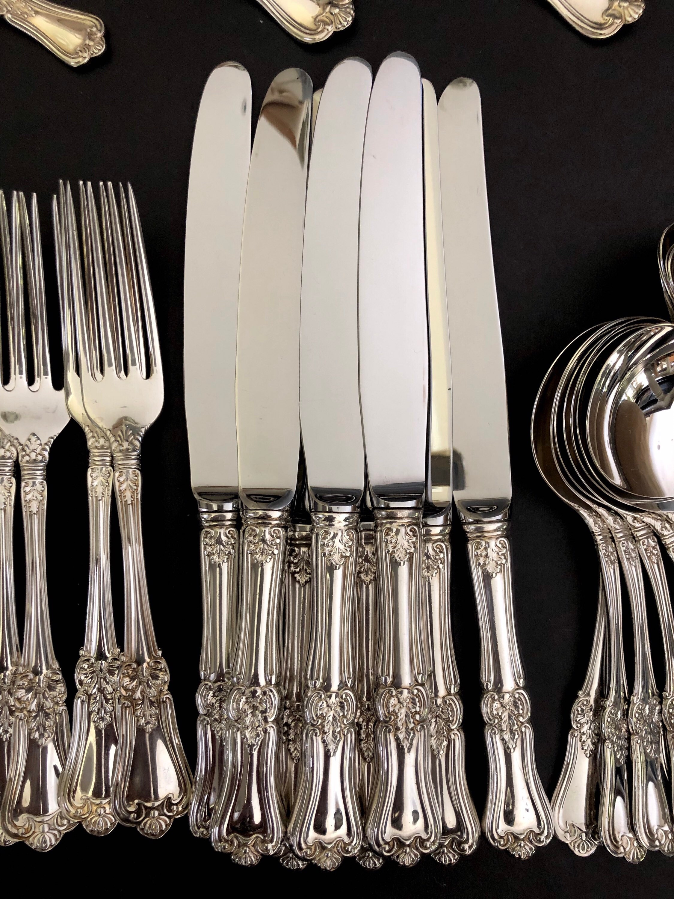 Vintage Silver Plated Flatware Set for 8 From Birks in - Etsy