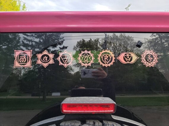 Holographic Chakra Vinyl Decals 3x3 Each/7 | Etsy