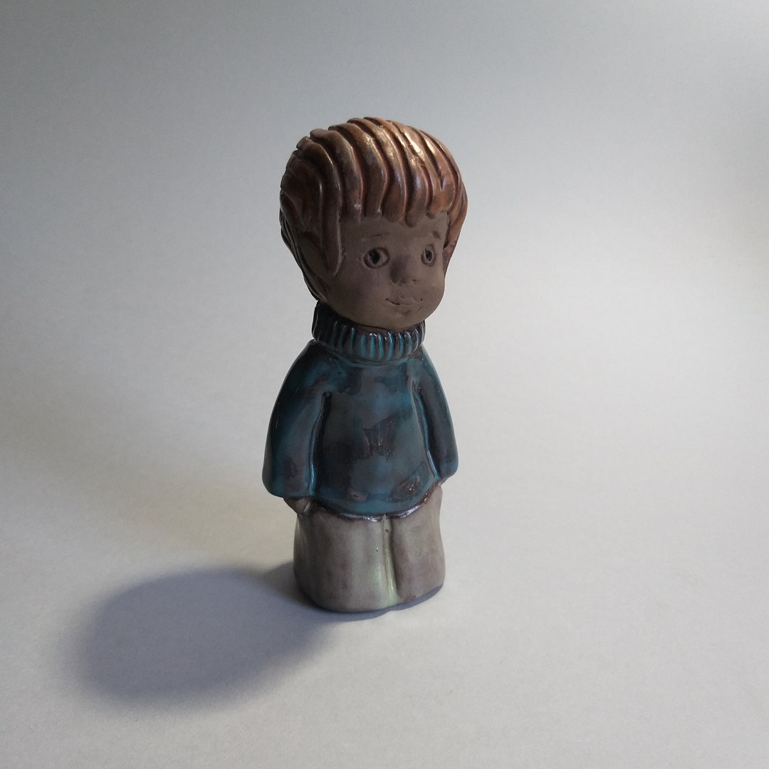 Swedish Elbogen Keramik Malmö Pottery. Mid Century Nice Boy Figurine ...