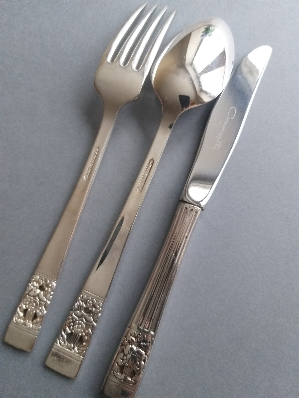 Vintage Oneida Community Plate. Silver Plated Flatware. First ...