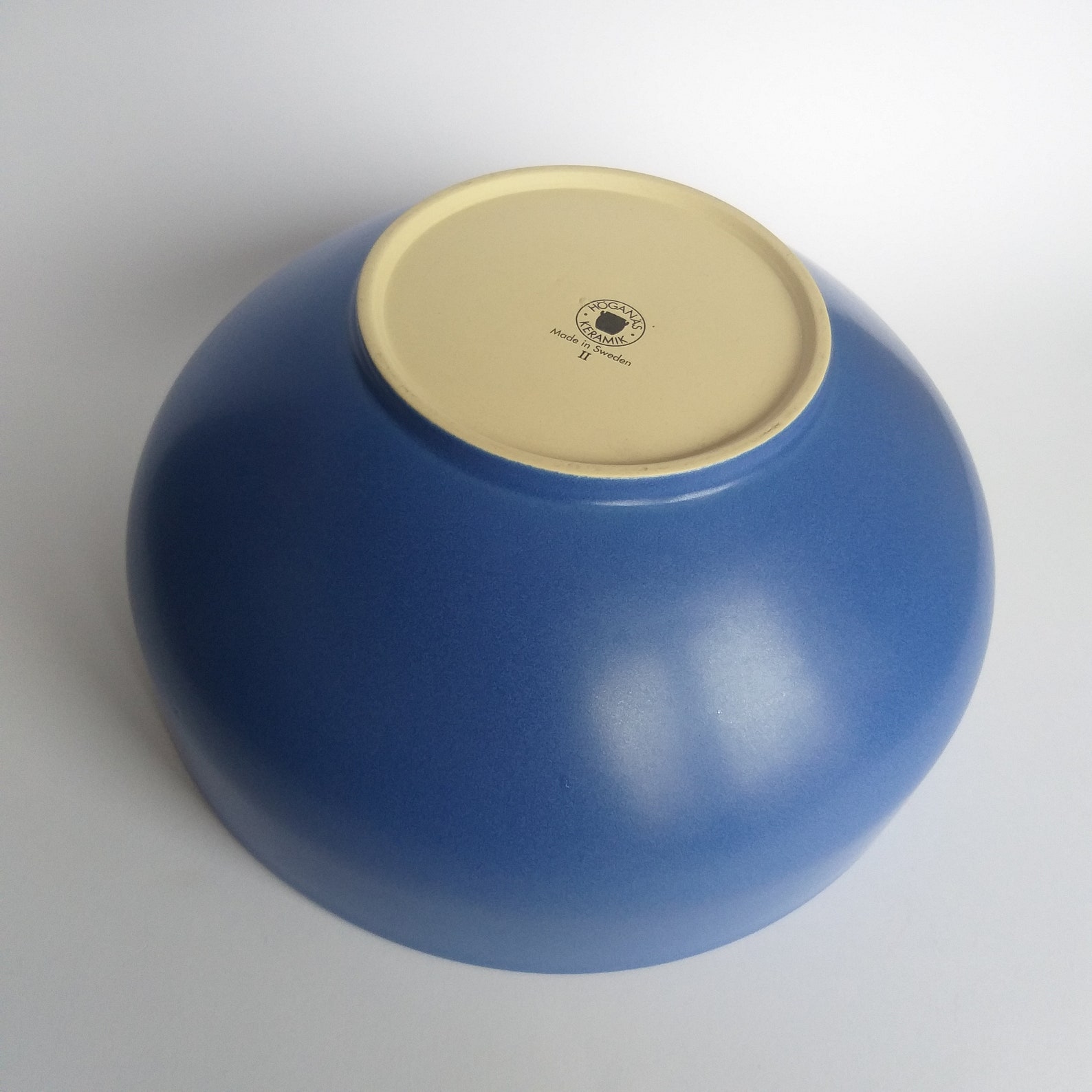 Hoganas Sweden XL Bowl in Nice Blue Colour. Stoneware. Marked. Vintage ...