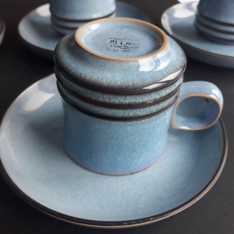 Vintage Denby Fine Stoneware England Cup and Saucer in Corfu - Etsy