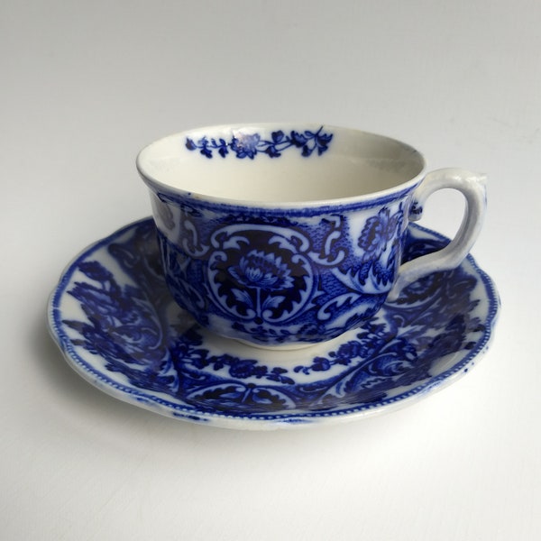 Flow Blue Tea Cup - Etsy