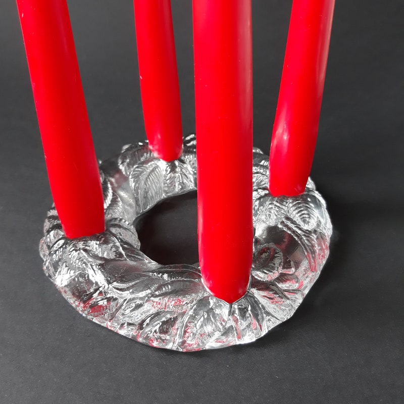Vintage Glass Advent Wreath - Etsy Canada