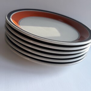 Pair of Hoganas Keramik Plates. Made in Sweden. Stoneware Rand-banda ...