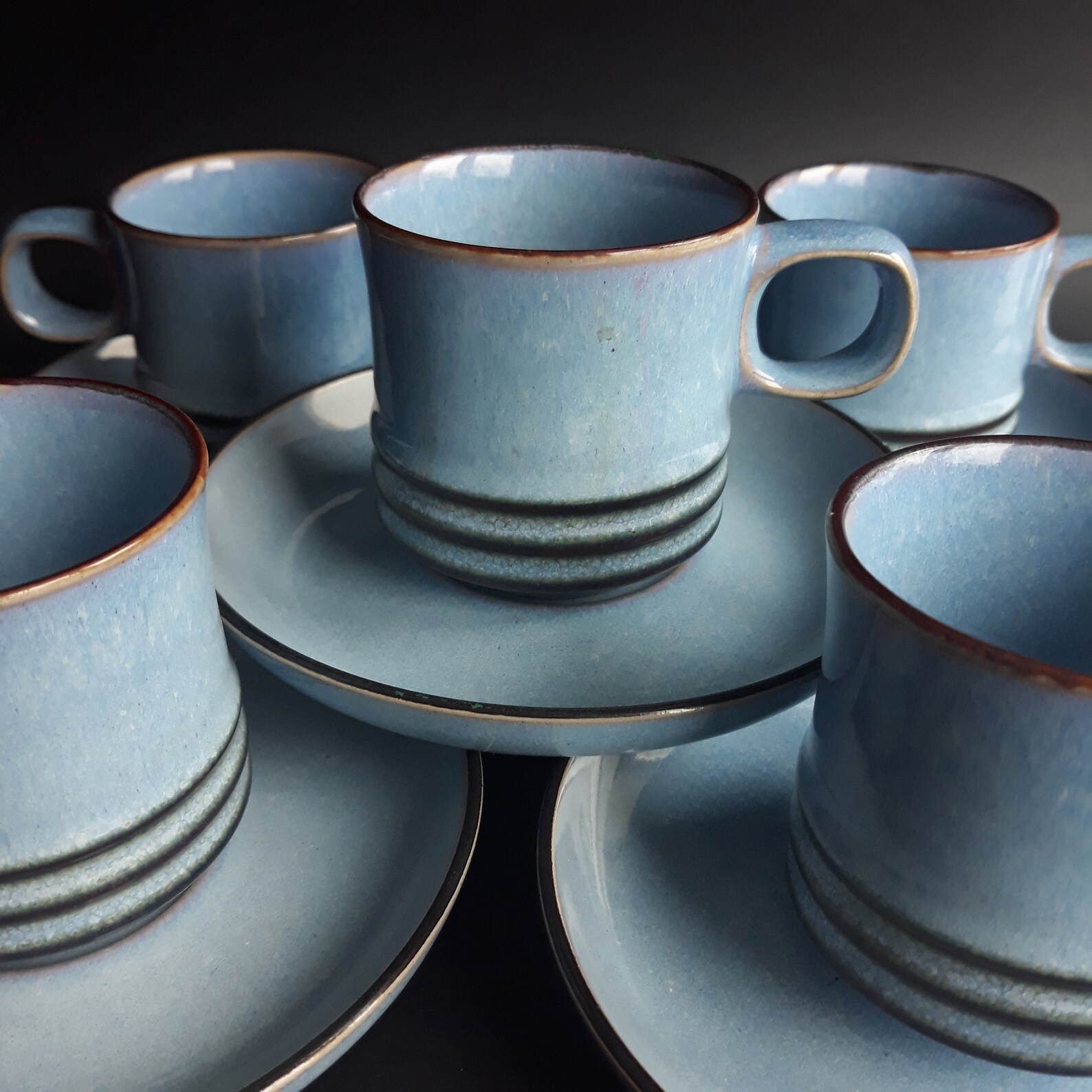 Vintage Denby Fine Stoneware England Cup and Saucer in Corfu - Etsy