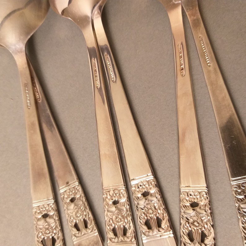 Vintage Oneida Community Plate Coronation Set of 6 Spoons. - Etsy