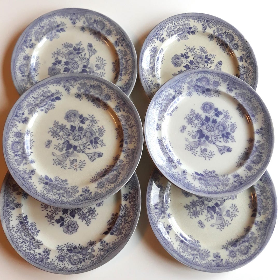 Set of 6 Antique Swedish Porcelain Classics Side Plates From the Series ...